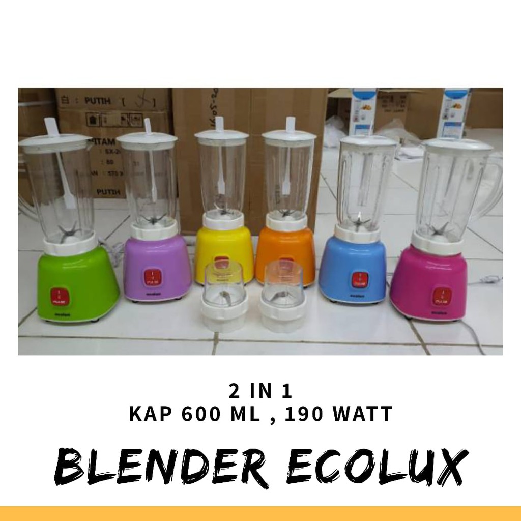 Jual Blender Ecolux Warna 2 In 1 Anti Pecah | Shopee Indonesia