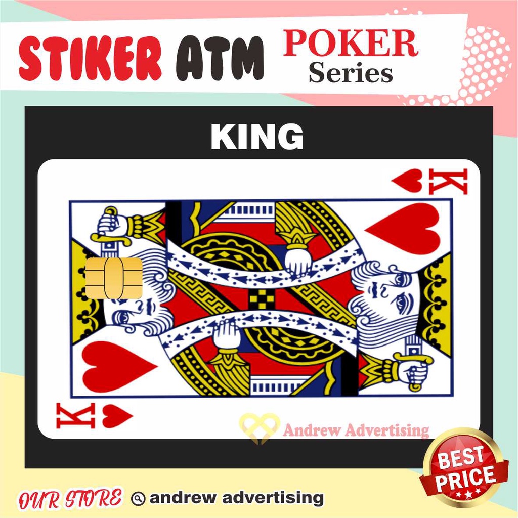 Jual STIKER ATM POKER REMI | GARSKIN / STIKER KARTU ATM / SKIN KARTU ...