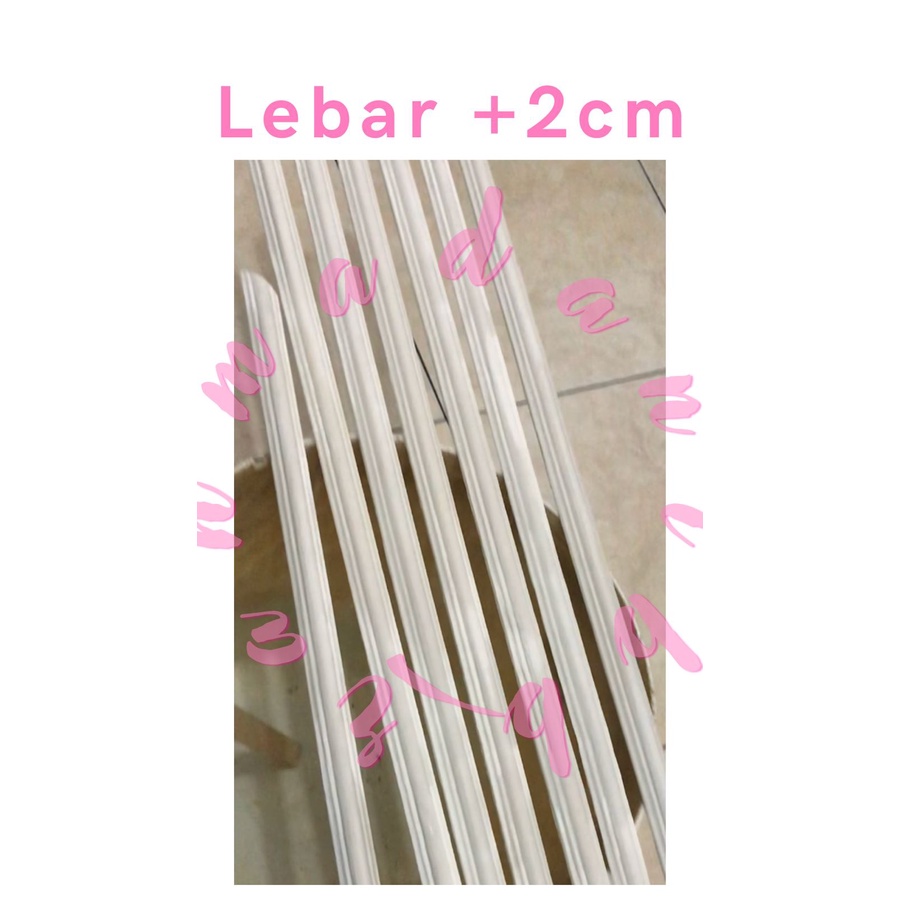 Jual Lis Kayu Wall Moulding KODE 08 LEBAR 2Cm Molding Wainscoting Lis ...