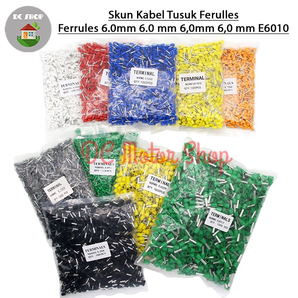 Jual Skun Kabel Tusuk Ferulles/Ferrules 1.5mm 1.5 mm 1,5mm 1,5 mm E1508 ...