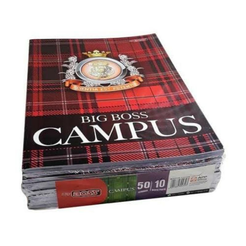 Jual BUKU TULIS BIG BOS CAMPUS ISI 50 LEMBAR ( 1 PACK ISI 10 BUKU ...