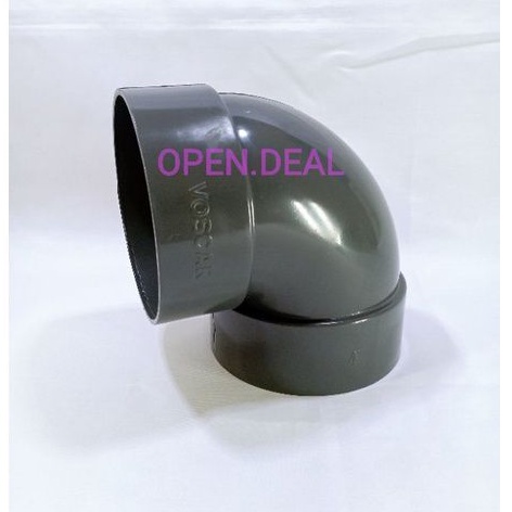Jual Knie D 4" VOSCAR / KNEE PVC / Elbow 4 inch / Keni D 4 in / Keni L Polos | Shopee Indonesia