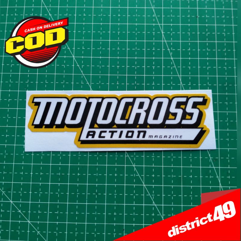 Jual Stiker Print and Cut laminasi tahan air - Stiker MOTOCROSS Action ...