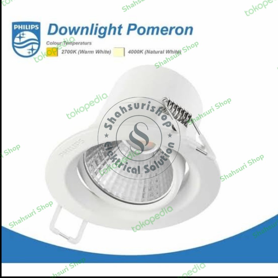 Jual PHILIPS Recessed Spot LED 59775 Pomeron 5W 5 W WATT | Shopee Indonesia
