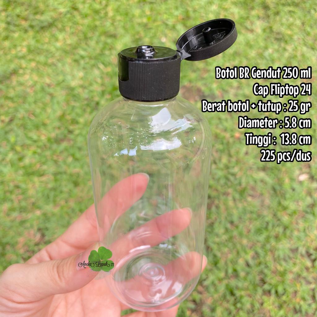 Jual Botol FLIP BR Gendut 250 ml botol kemasan kosmetik 250 ml unik | Shopee Indonesia
