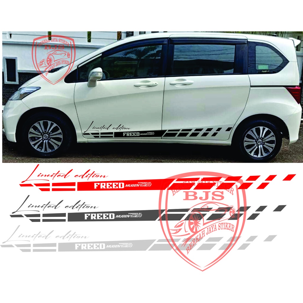 Jual NEW Sticker stiker mobil honda freed cutting striping sticker list ...