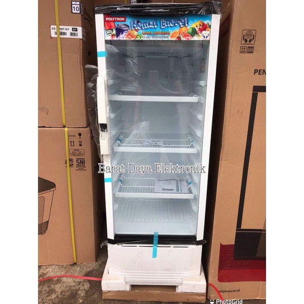 Jual SHOWCASE POLYTRON SCN 180 LEMARI PENDINGIN MINUMAN KULKAS KACA ...
