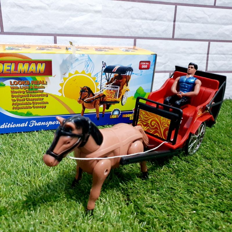 Jual Mainan anak delman kereta kuda edukatif - Kado Anak | Shopee Indonesia