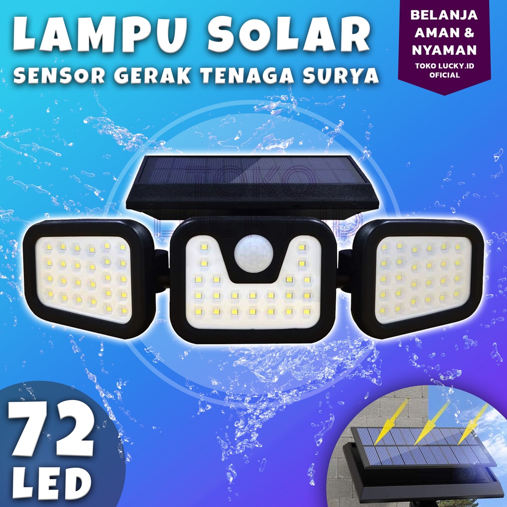Jual Lampu Dinding Tenaga Surya Sensor Gerak Solar Cell PIR Night Lamp ...