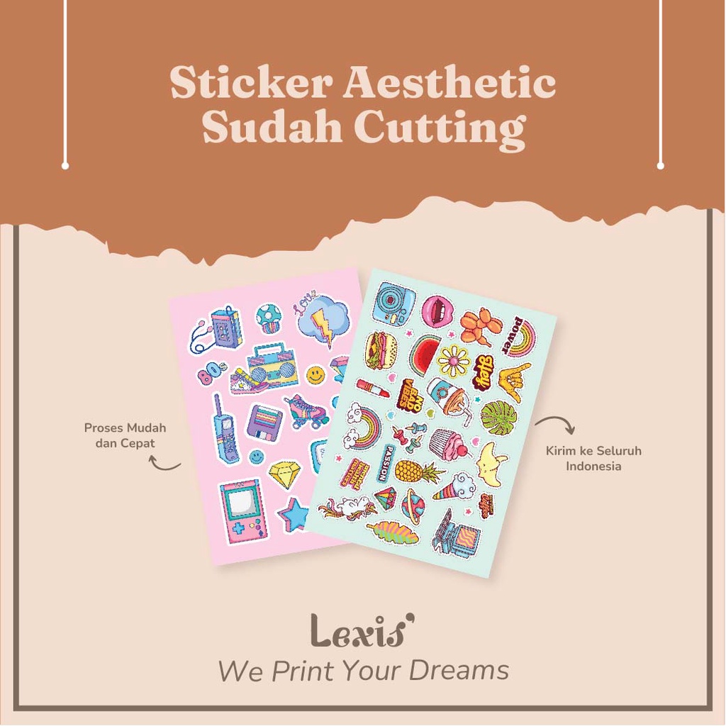 Jual STIKER AESTHETIC A6 *SUDAH CUTTING* | STICKER ESTETIK HP | STIKER ...