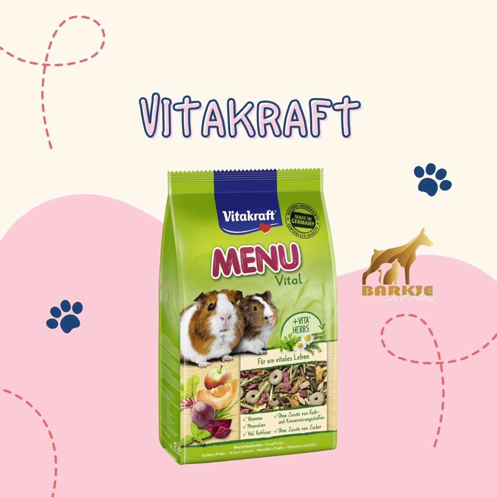 Jual Makanan Marmut / VITAKRAFT / Menu Vital Guinea Pig 1kg | Shopee ...