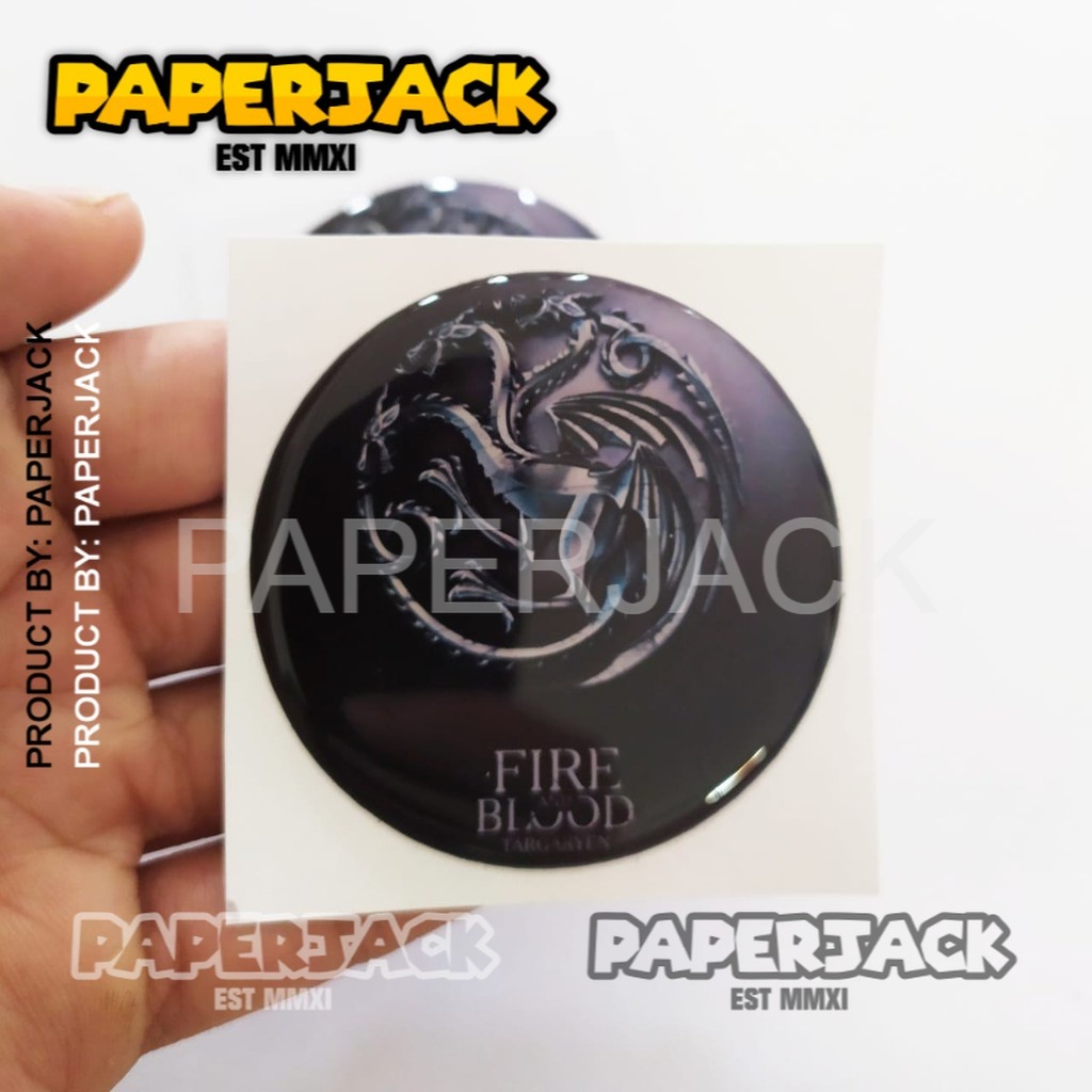 Jual Stiker Motor Mobil Timbul Targaryen GOT Sticker | Shopee Indonesia
