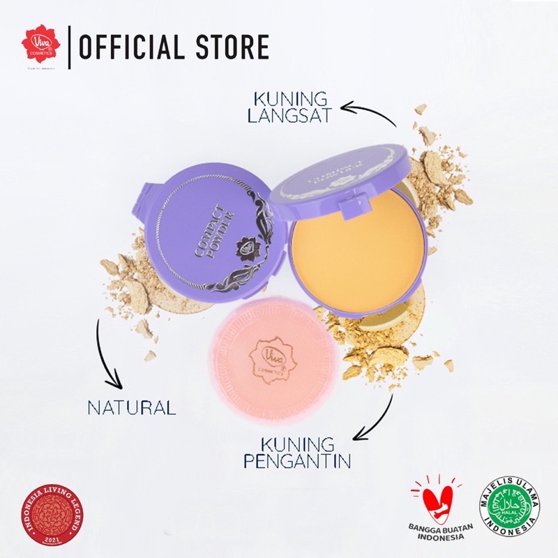 Jual Viva Compact Powder Lilac ( tersedia 3 varian warna ) | Shopee ...