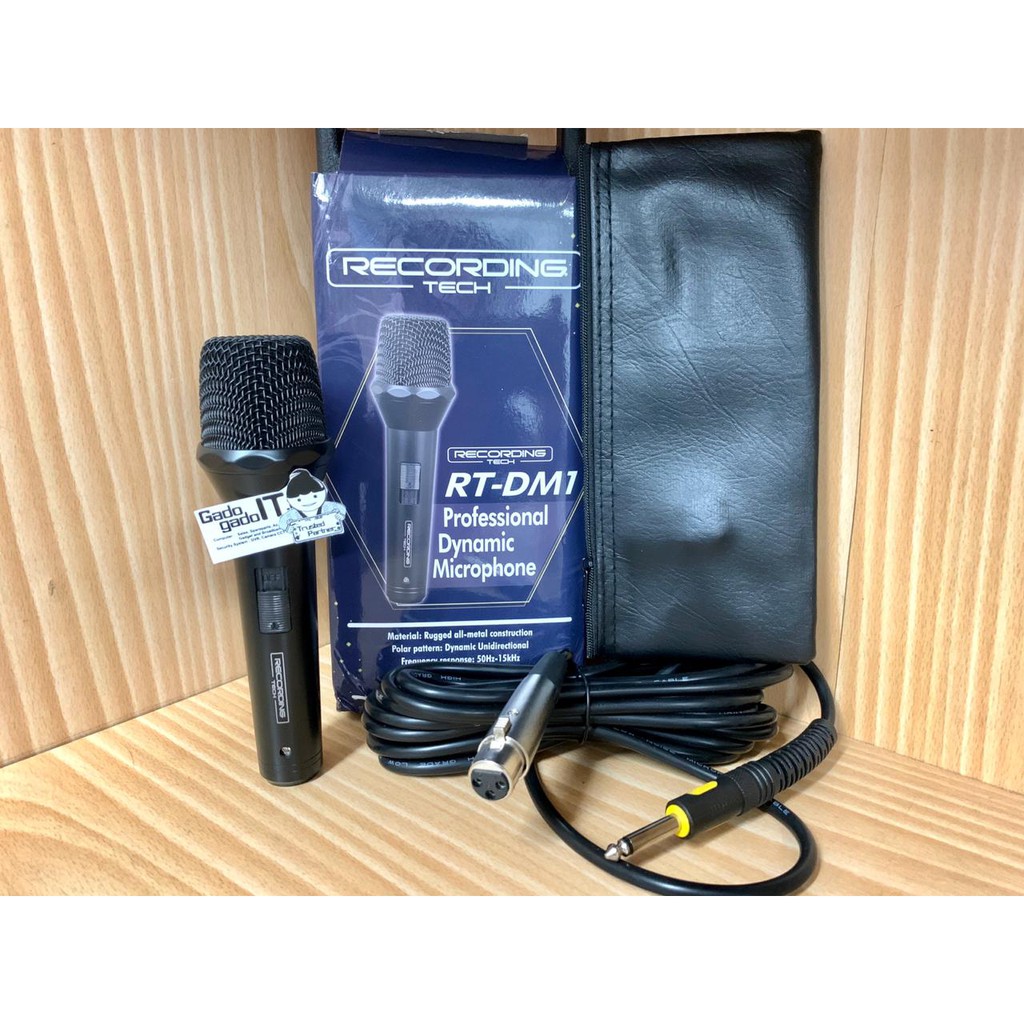 Jual DYNAMIC MICROPHONE RECORDING TECH RT-DM1 FOR MIC KARAOKE AND ...