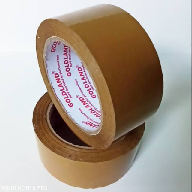 Jual Lakban coklat 2 inch 45mm 100 300 Yard Standard Jumbo Setara Daimaru | Shopee Indonesia