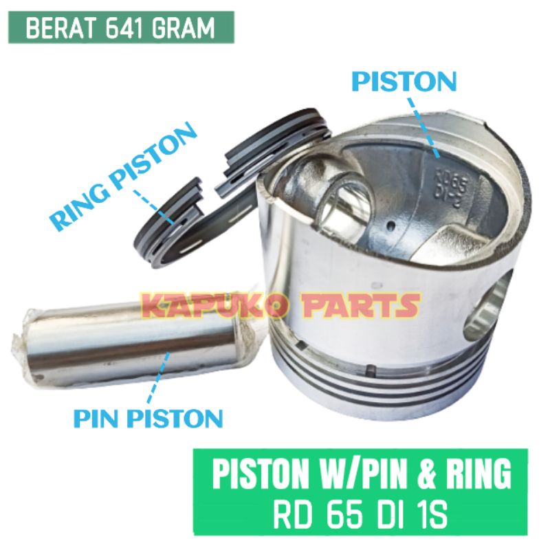 Jual RD 65 DI 1S PISTON W/PIN & RING 80MM UNTUK MESIN DIESEL KUBOTA 6.5 PK | Shopee Indonesia