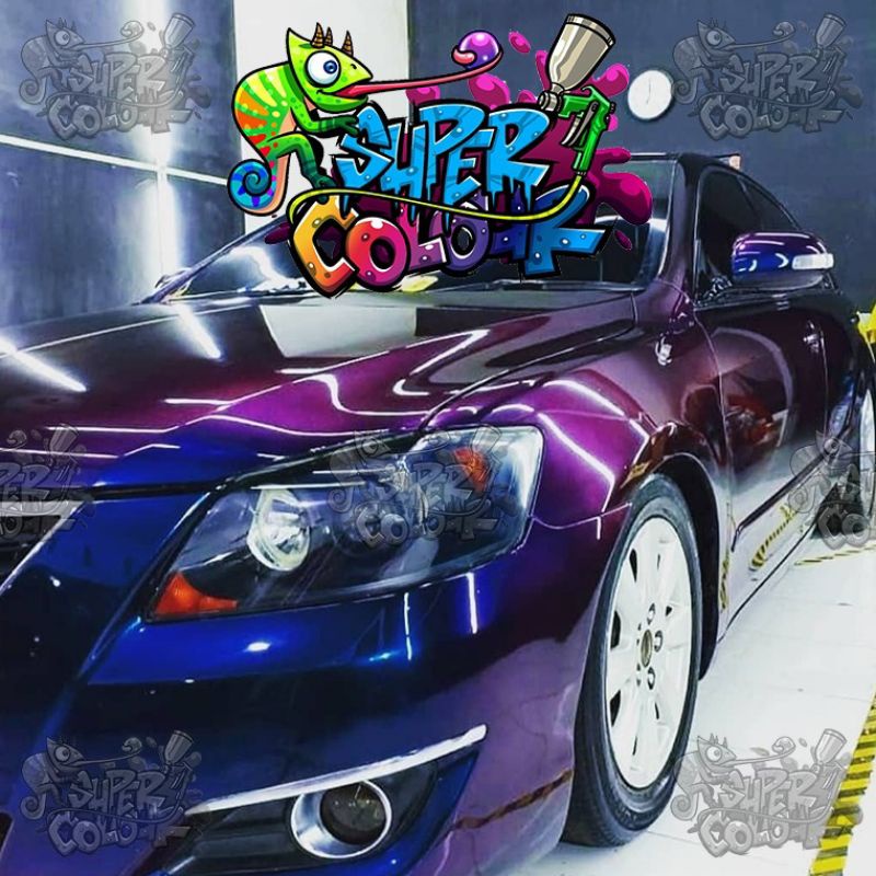 Jual Cat Bunglon (chameleon) 100ml tiga warna biru merah Ungu SUPER ...