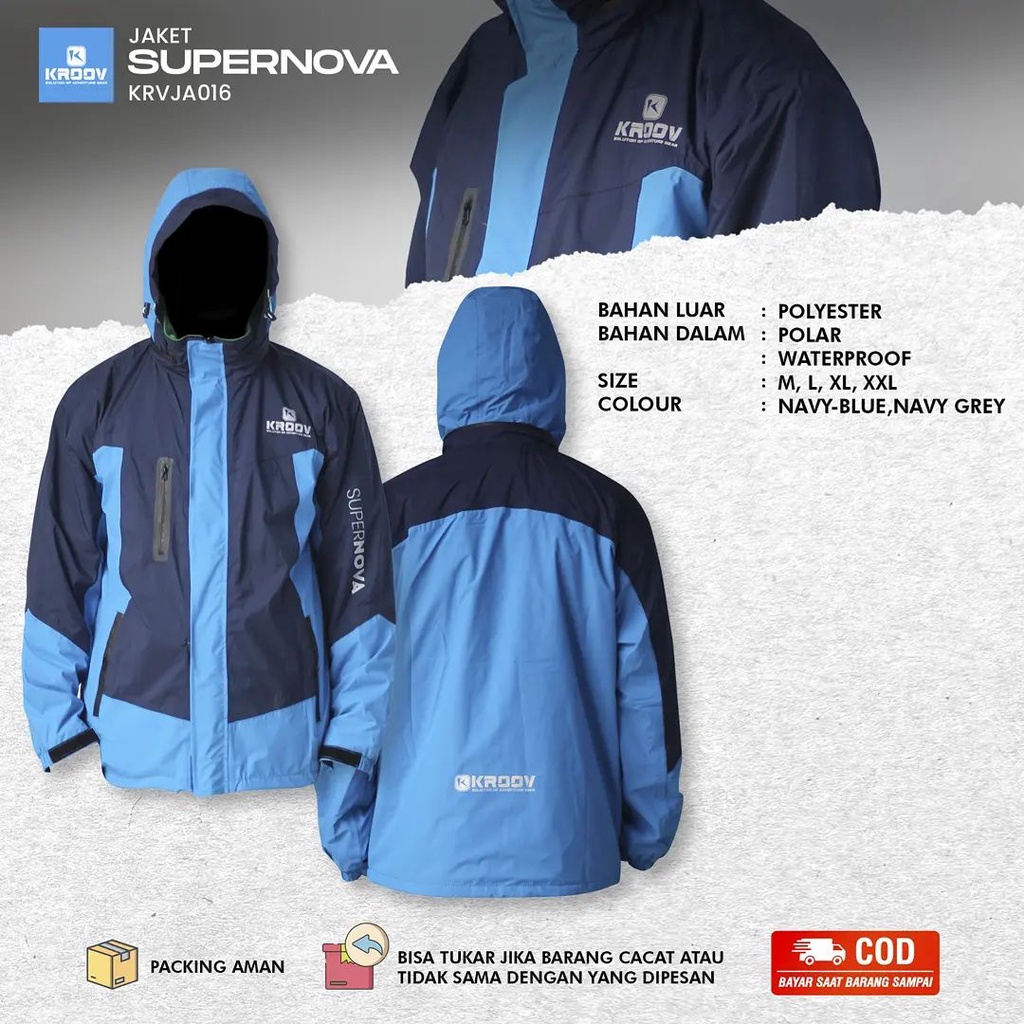 Jual Jaket Gunung Waterproof Kroov Supernova Original | Shopee Indonesia