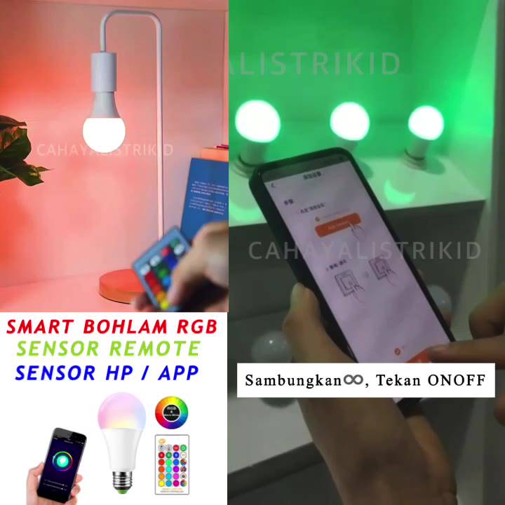 Jual LAMPU BOHLAM 10W LED RGB BERUBAH WARNA REMOTE CONTROL ORIGINAL ...
