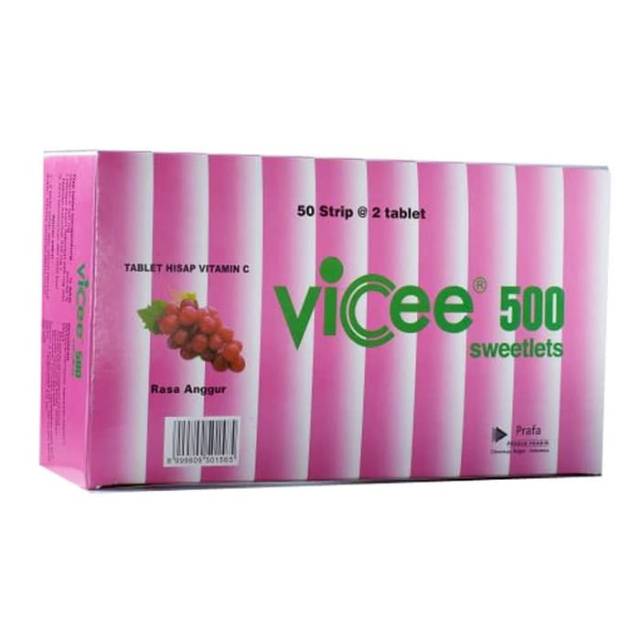 Jual Vicee tablet hisap vitamin c (50 strip@2tablet) | Shopee Indonesia