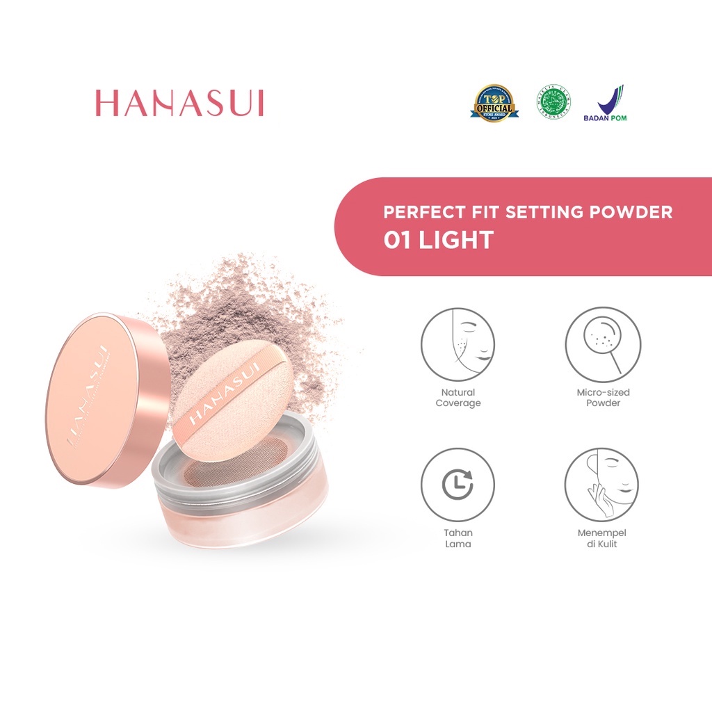 Jual Hanasui Perfect Fit Setting Powder 12g | Shopee Indonesia