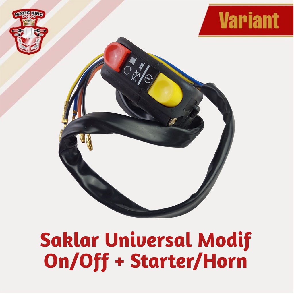 Jual Saklar Modifikasi lampu Kanan kiri on off starter klakson ...