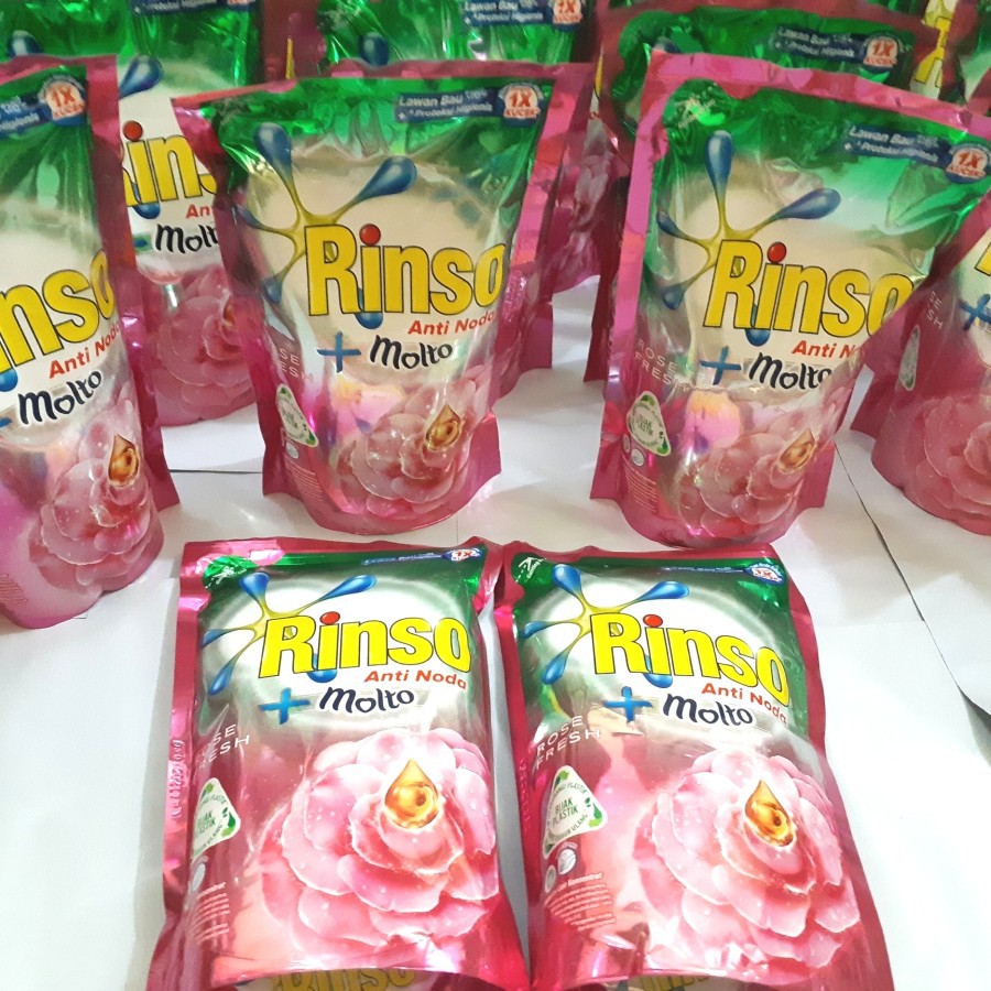 Jual Rinso Molto Detergen Cair Rose Fresh 750ML | Shopee Indonesia