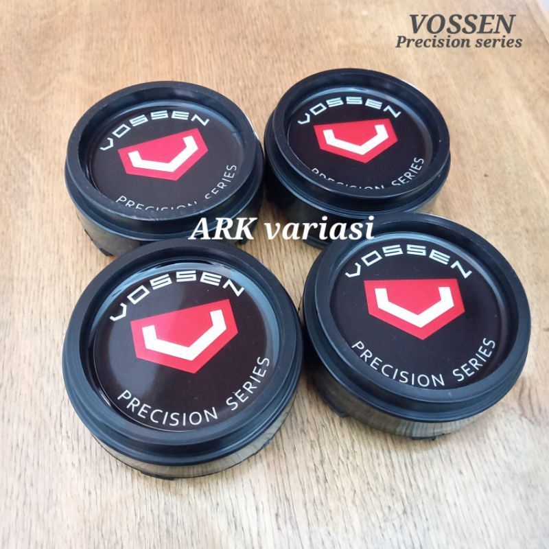 Jual dop tutup dop velg racing VOSSEN tabung hitam diameter kaki 6.2 cm ...