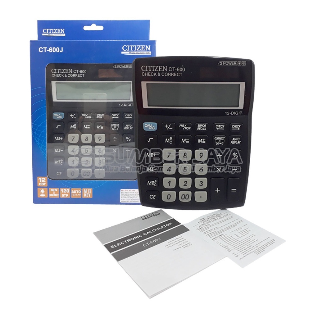 Jual Kalkulator Citizen Desktop Calculator CT - 600 J | Shopee Indonesia