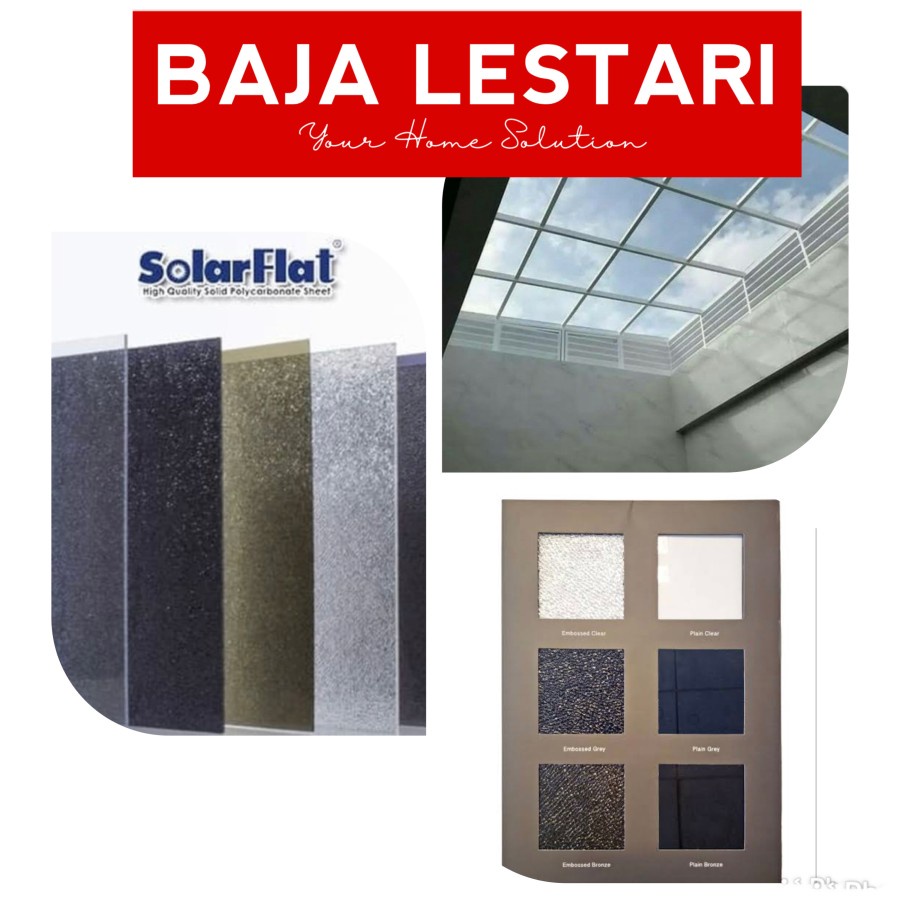Jual Solarflat 3mm - Solartuff Rata - Solartuff Flat - Atap Bening ...