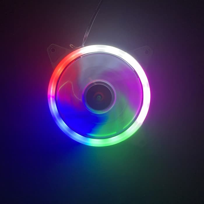 Jual Fan casing XBT Aura Rainbow RGB Fan Casing 12CM LED RING - Fan ...