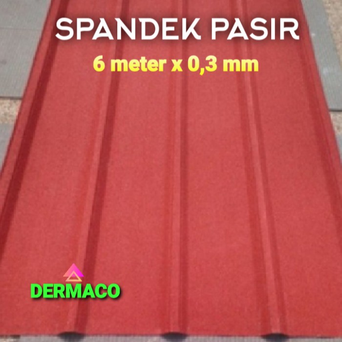 Jual SPANDEK PASIR 6 meter x 0,3 mm / ROOFDECK / ATAP SPANDEK PASIR 0 ...