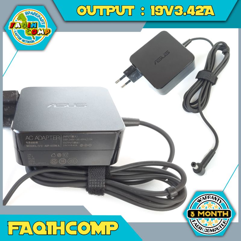 Jual Charger Adaptor Original Laptop Asus A450 A450C A450CA A450CC A450VC 19V-3.42A | Shopee ...
