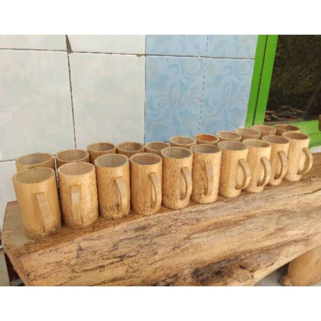 Jual Gelas/cangkir bambu natural | Shopee Indonesia