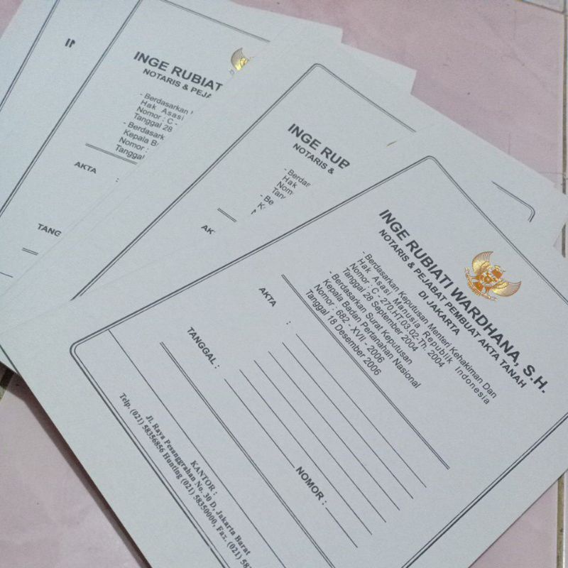 Jual Cover Akta Salinan/Cover Notaris | Shopee Indonesia