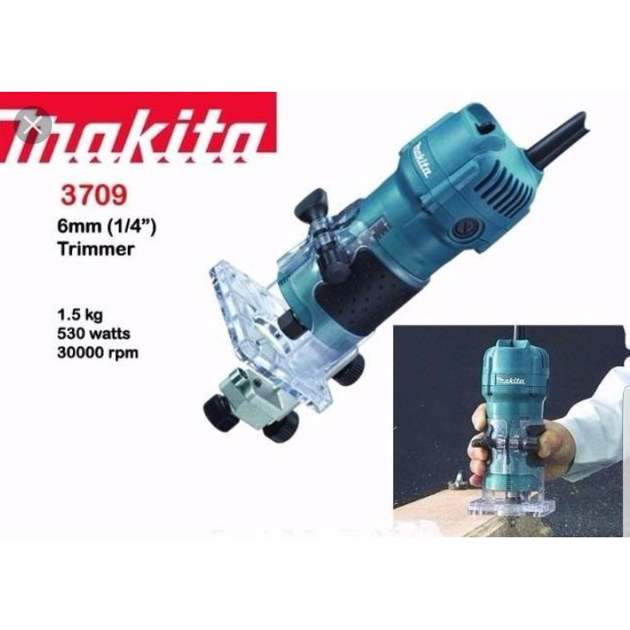 Jual MESIN ROUTER PROFIL TRIMMER 6 MM MAKITA 3709 | Shopee Indonesia