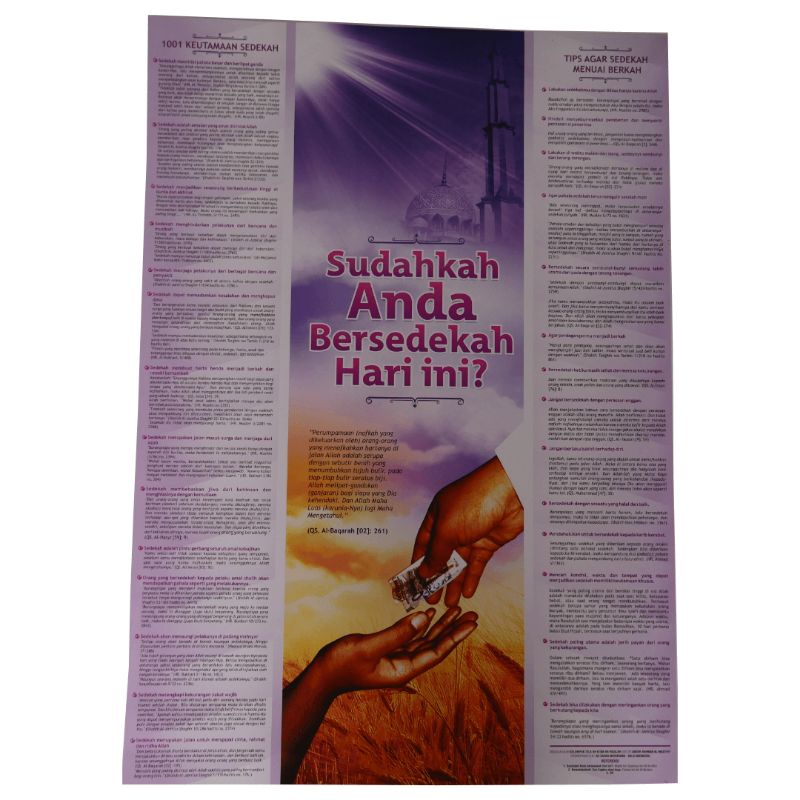 Jual POSTER ANDA BERSEDEKAH HARI INI PUSTAKA ARAFAH | Shopee Indonesia