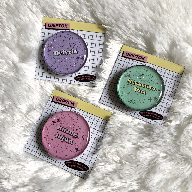 Jual GRIPTOK POPSOCKET RESIN CUSTOM NAME SPARKLE GLITTER | Shopee Indonesia