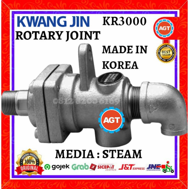 Jual ROTARY JOINT KWANGJIN KR3000 15A 1/2 INCH DRAT L/R MADE IN KOREA ...