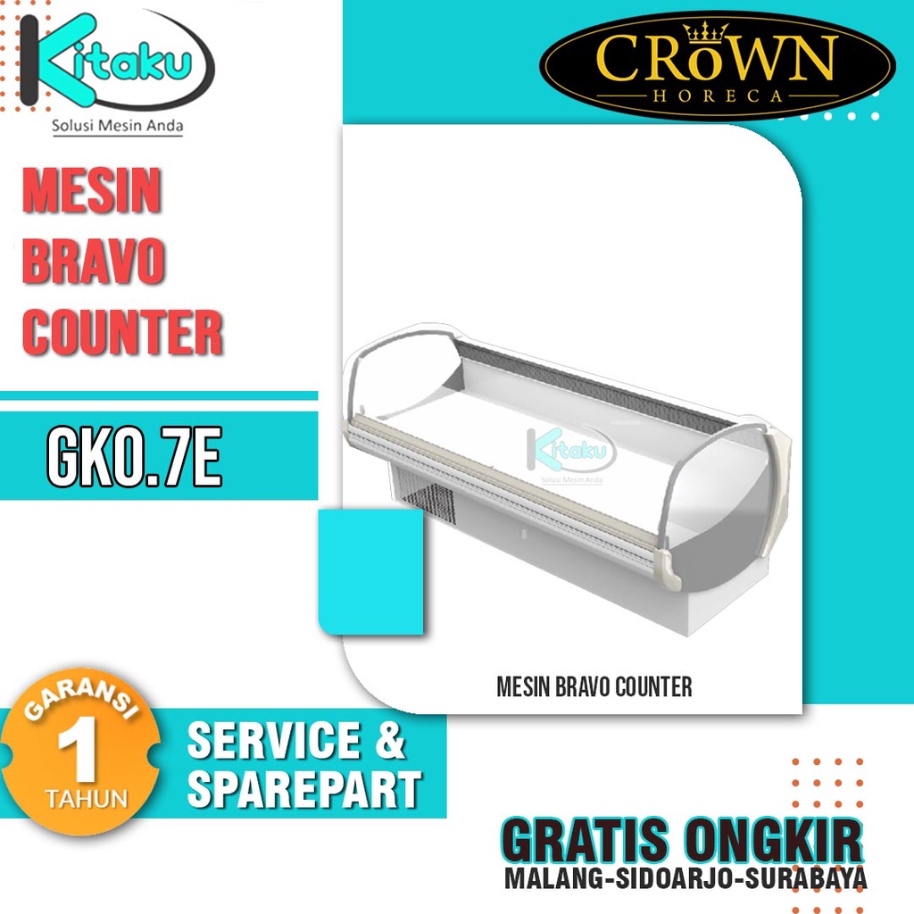 Jual E-SERVICE BRAVO COUNTER GKO.7E CROWN HORECA | Shopee Indonesia