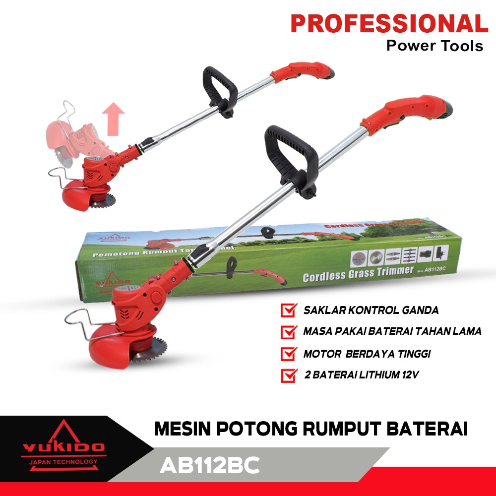 Jual Mesin potong rumput batrai 12v Mesin pemotong rumput listrik ...