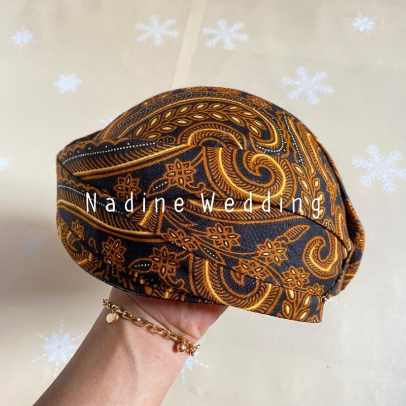 Jual Blangkon Solo - Motif Jarik [Ukel Pari] | Shopee Indonesia