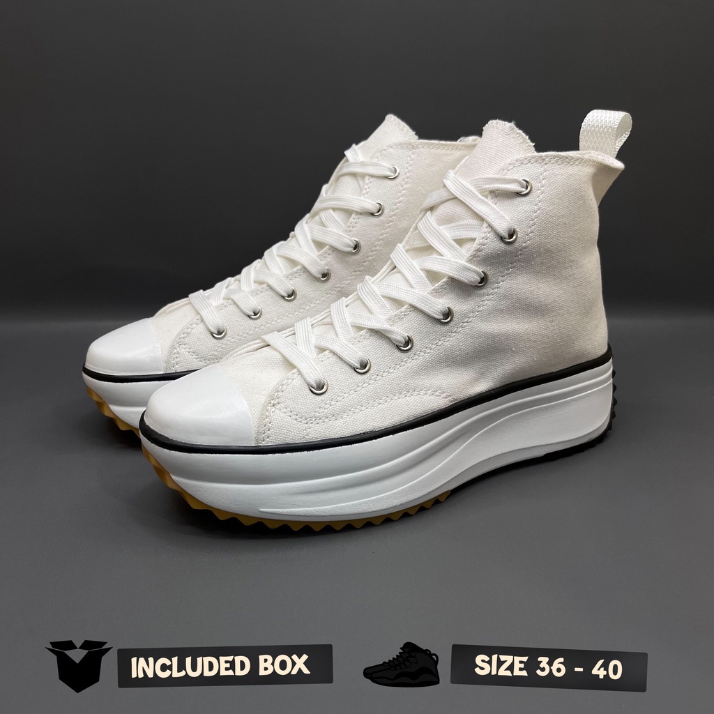 Jual Sepatu Converse Run Star Hike Lugged White Sepatu Wanita | Shopee ...