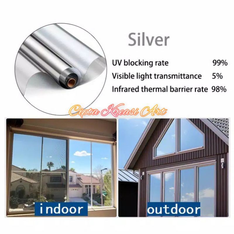 Jual STIKER KACA JENDELA ONE WAY / KACA FILM BUAT MOBIL RUMAH KANTOR /CERMIN PEREDAM PANAS ...