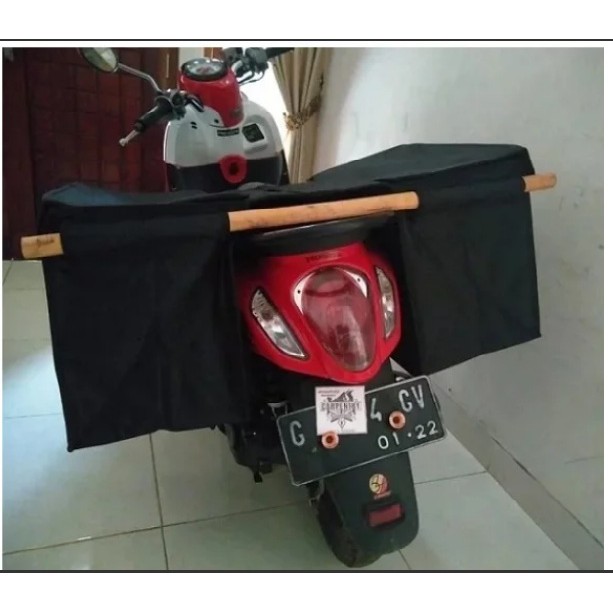 Jual Kayu Bulat Penopang Penyangga Tas Obrok Tas Motor Tas Kurir ...