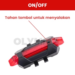 Jual Lampu Sepeda LED Rechargeable Anti Air Aksesoris Sepeda Lampu ...