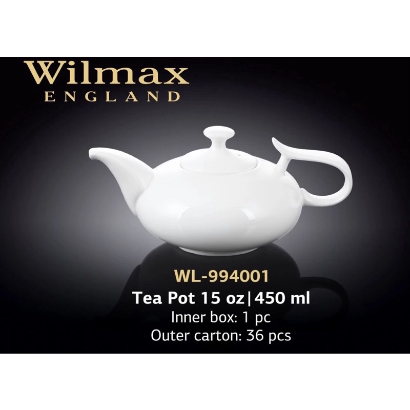 Jual Wilmax Teapot 15 oz Teko Fine Porcelain | Shopee Indonesia