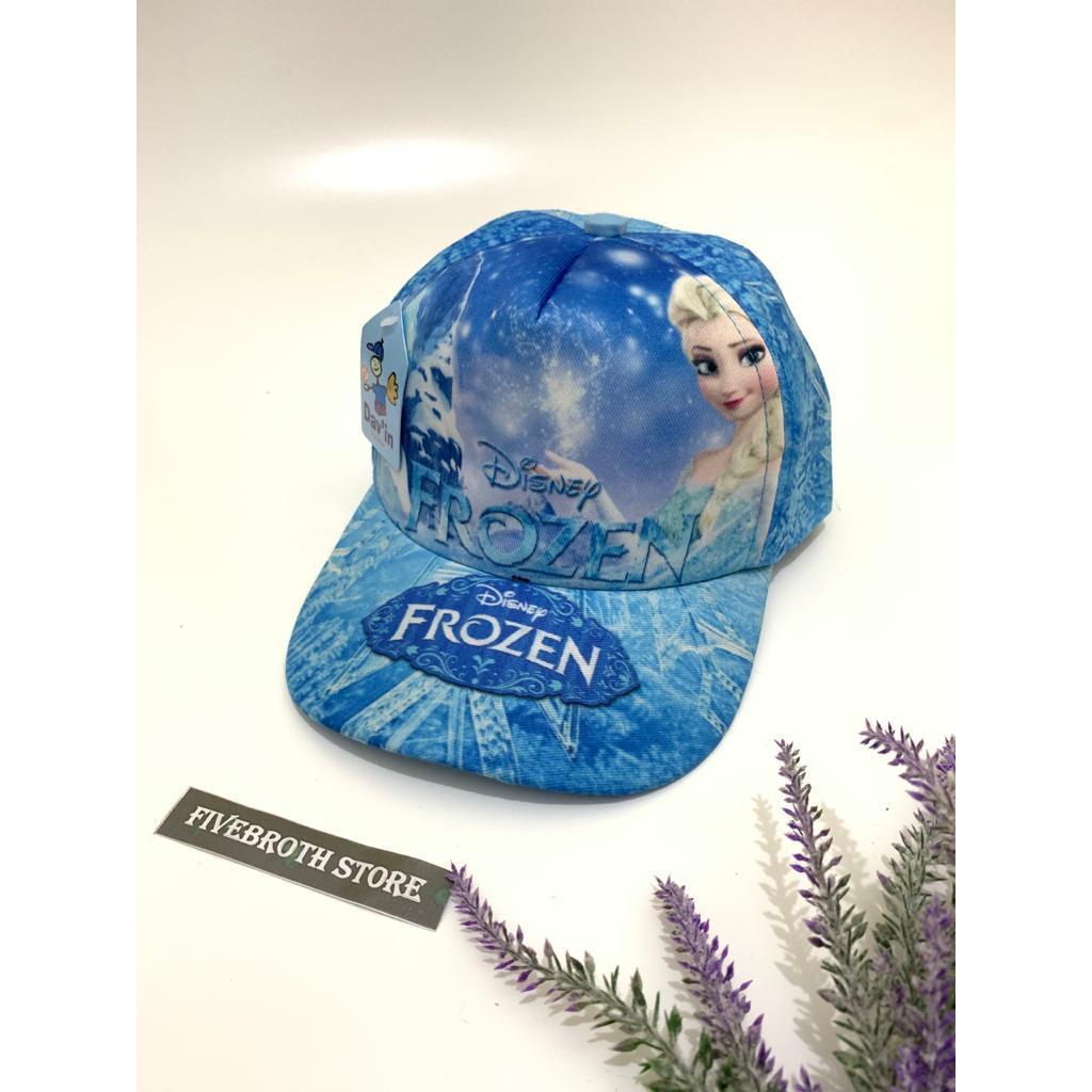 Jual Topi Frozen anak perempuan full sublim topi anak perempuan ...