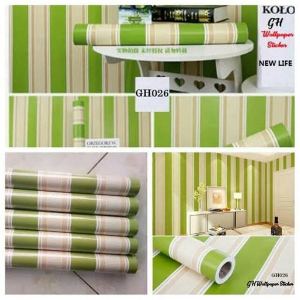 Jual WALLPAPER SALUR HIJAU 10M X45CM GH026 | Shopee Indonesia