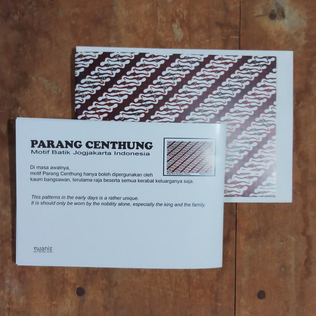 Jual PARANG CENTHUNG - KARTU UCAPAN BATIK / BATIK GREETING CARD ...